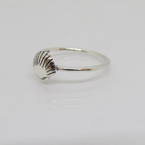 Vintage Sterling Silver Seashell Ring Size 7 - Etsy