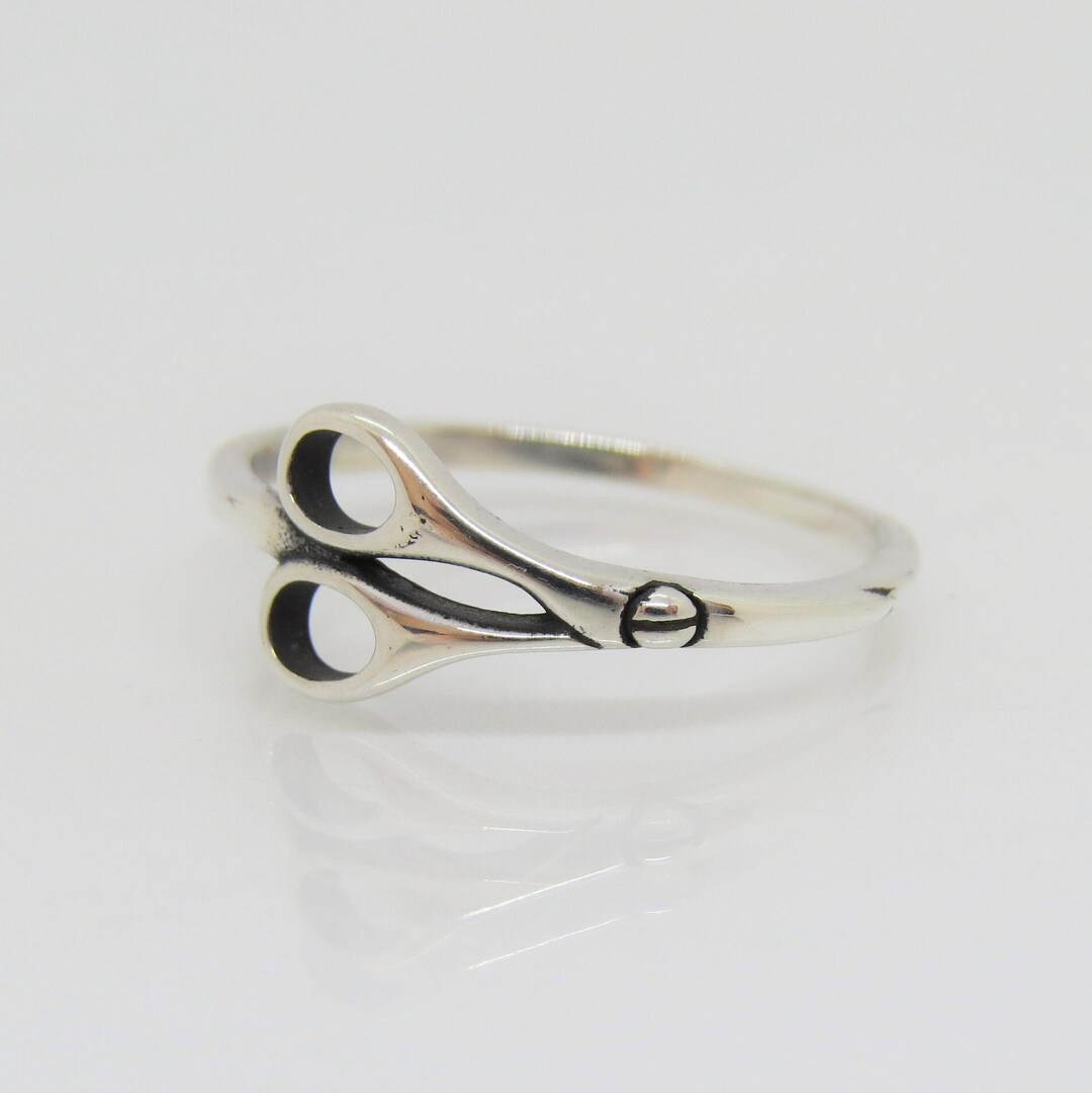 Vintage Sterling Silver Scissors Ring Size 7 - Etsy