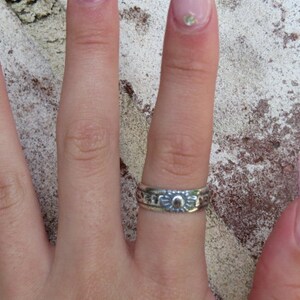 Sterling Silver Sun Band Ring. - Etsy