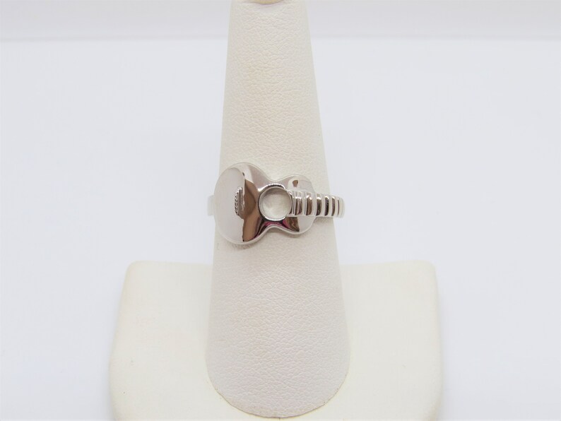 Vintage Sterling Silver Lovely Guitar Band Ring Size 8 | Etsy