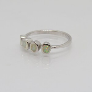 Vintage Sterling Silver Oval Fire Opal Ring Size 8 - Etsy