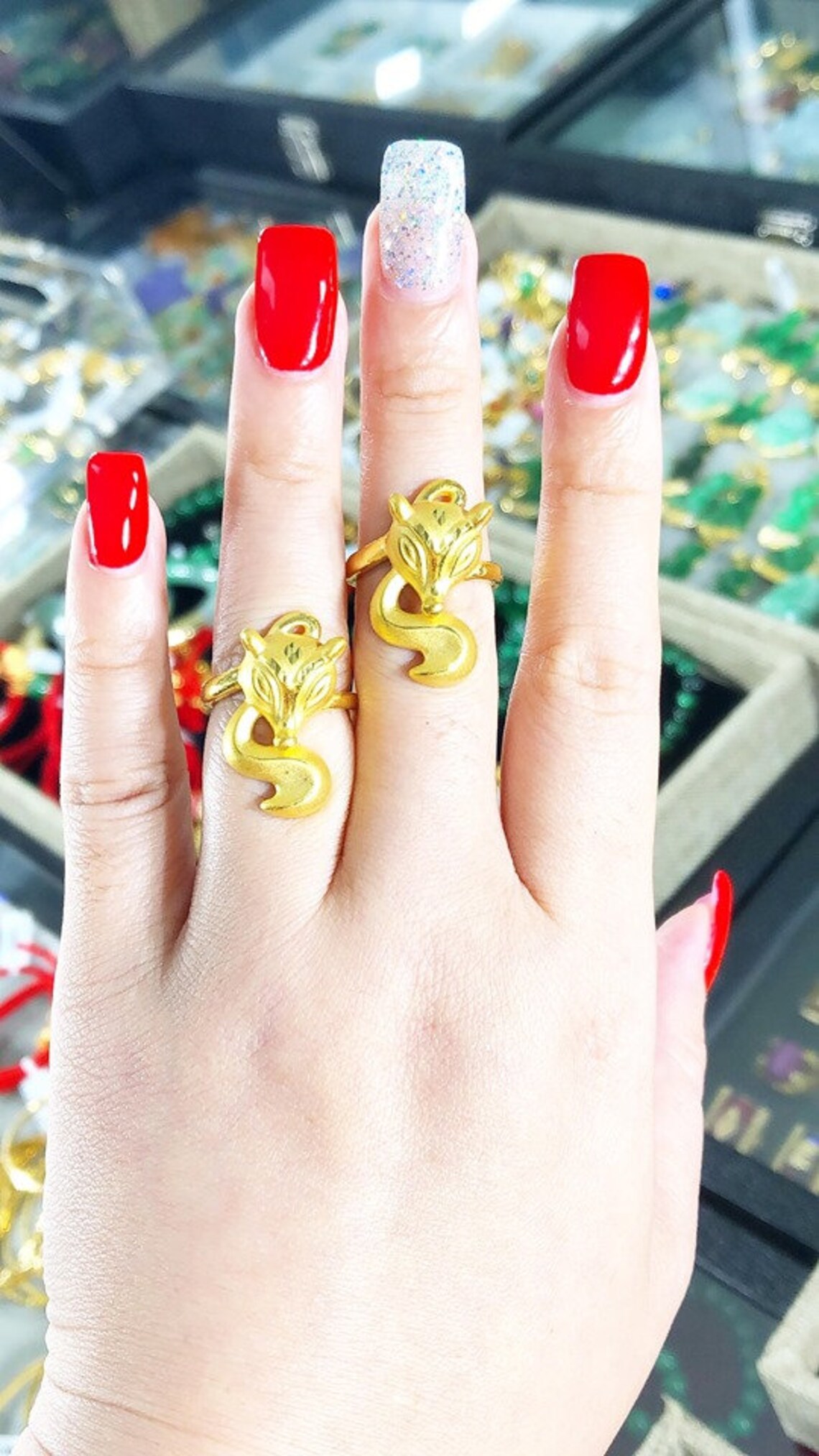 Vintage 24K 9999 Solid Gold 3D Luck FOX Ring Size 5 - Etsy