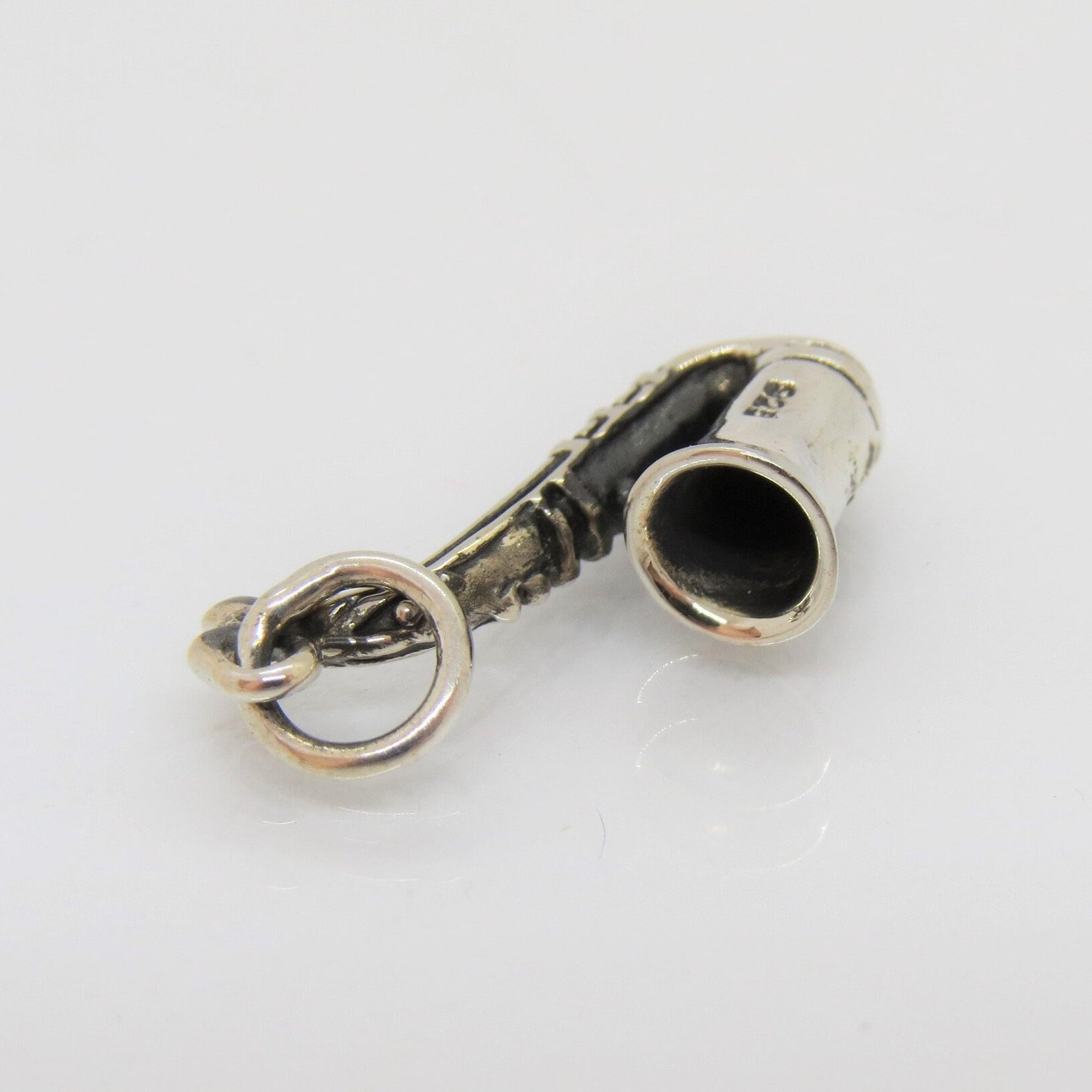 Vintage Sterling Silver Saxophone Charm Pendant - Etsy