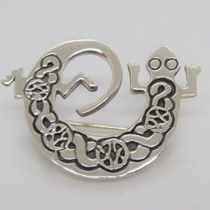 Vintage Sterling Silver Lizard Celtic Knot Pin Brooch - Etsy