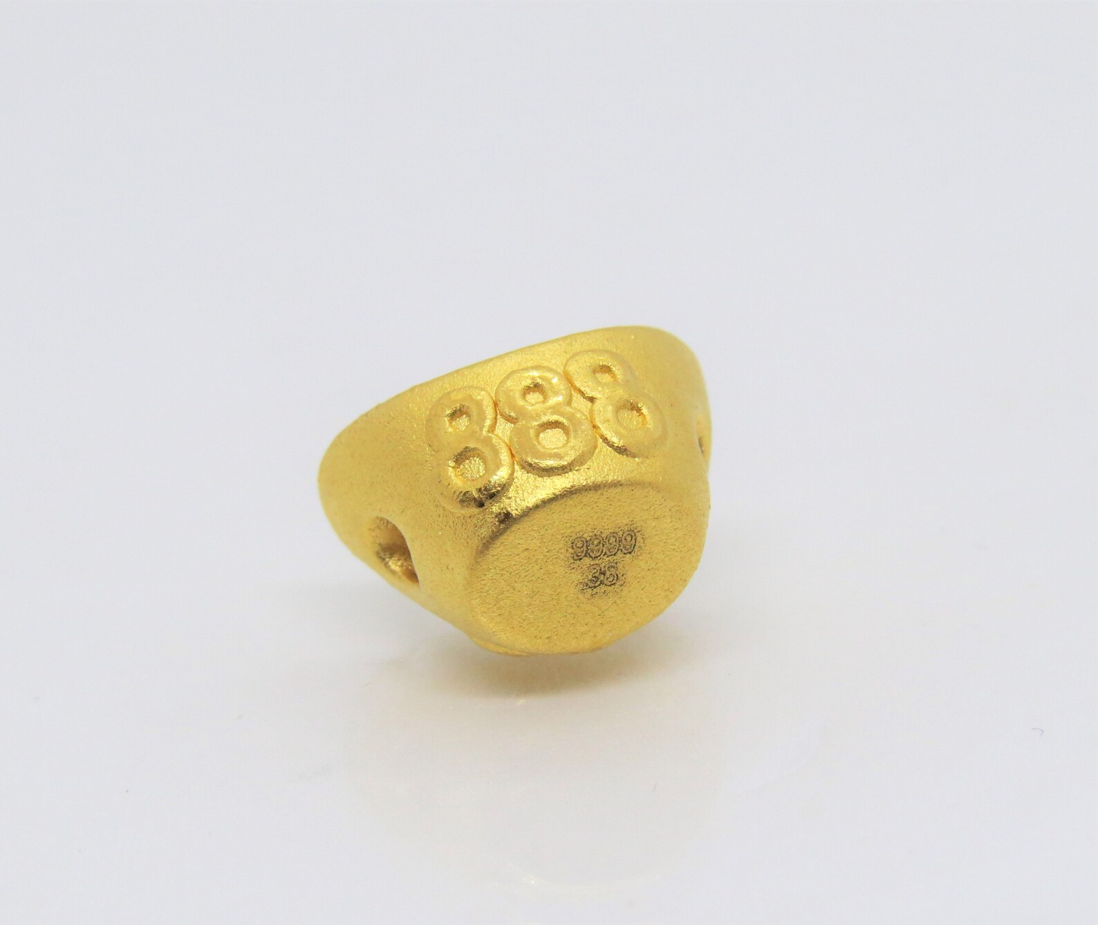 Vintage Pure 24K 9999 Gold Money Luck Charm Bead Pendant Make - Etsy