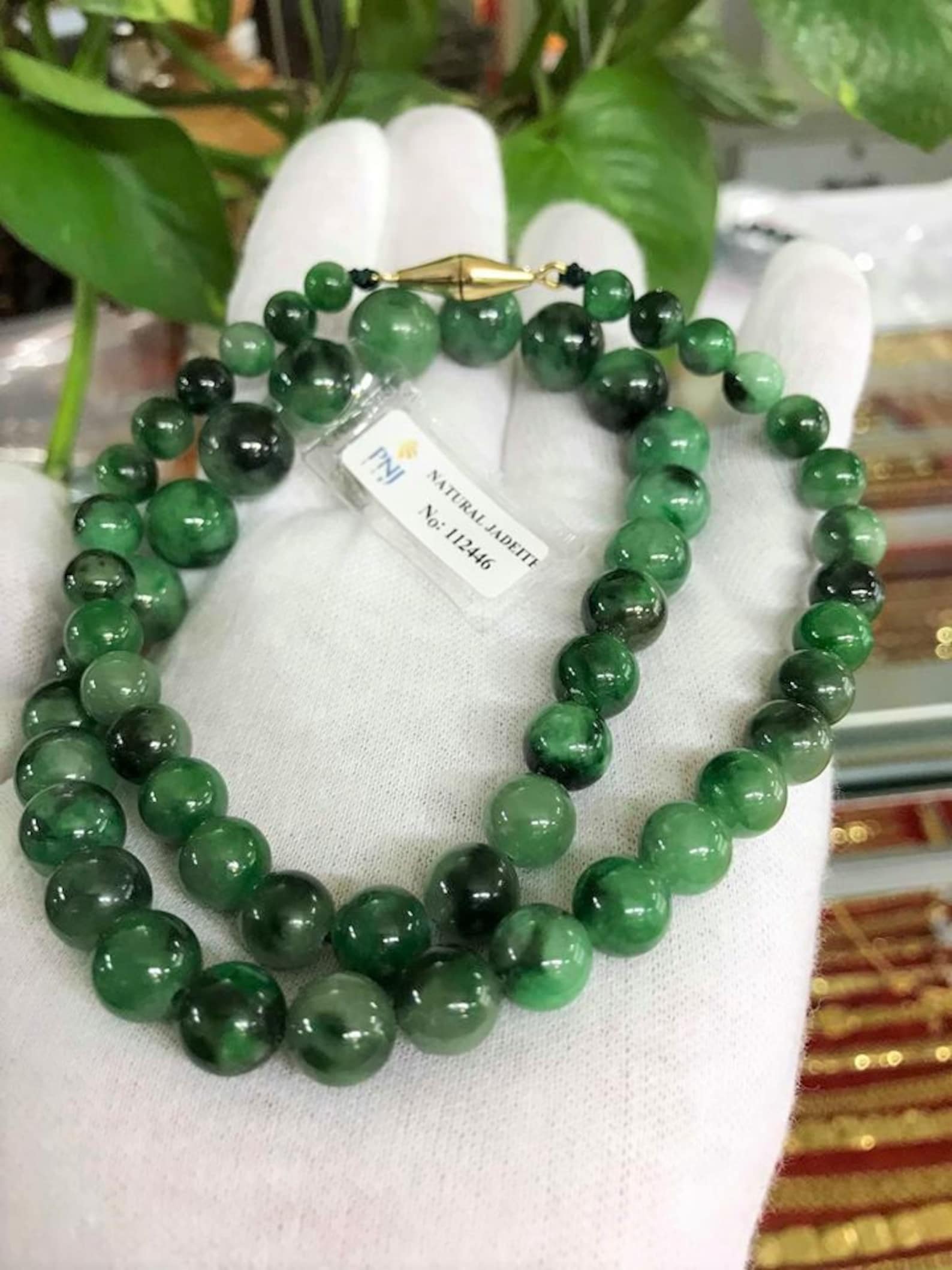 Vintage 18K Yellow Gold Translucent Natural Green White - Etsy