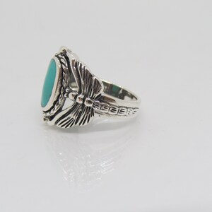 Vintage Sterling Silver Turquoise Dragonfly Ring Size 8 | Etsy