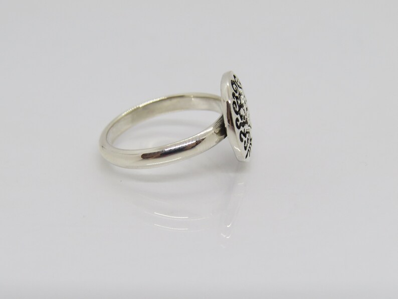 Vintage Sterling Silver Tree of Life Dome Ring Size 7 - Etsy