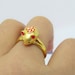 Vintage 24K 999 Gold 3D Red Enamel Rat Ring Size 6,7 - Etsy