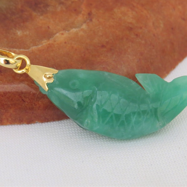 Fish Jade Pendant - Etsy