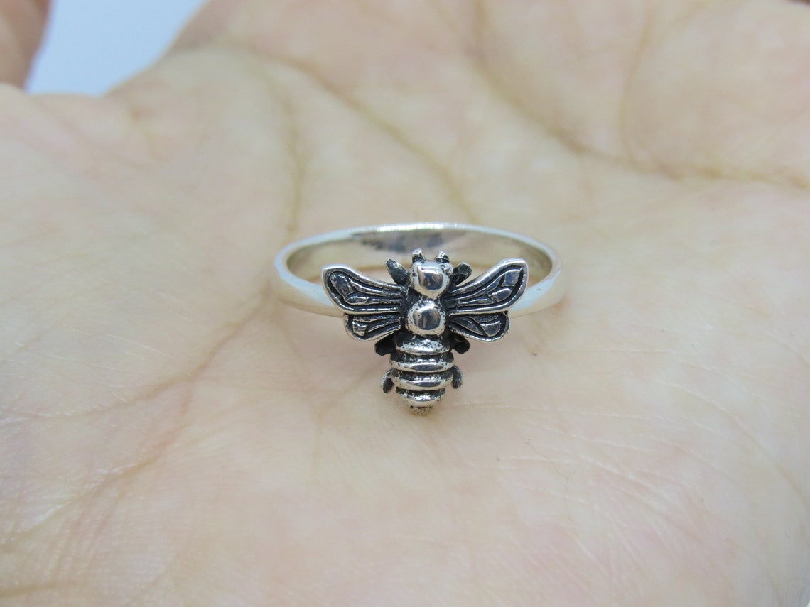 Vintage Sterling Silver Bee Ring Size 6789 | Etsy