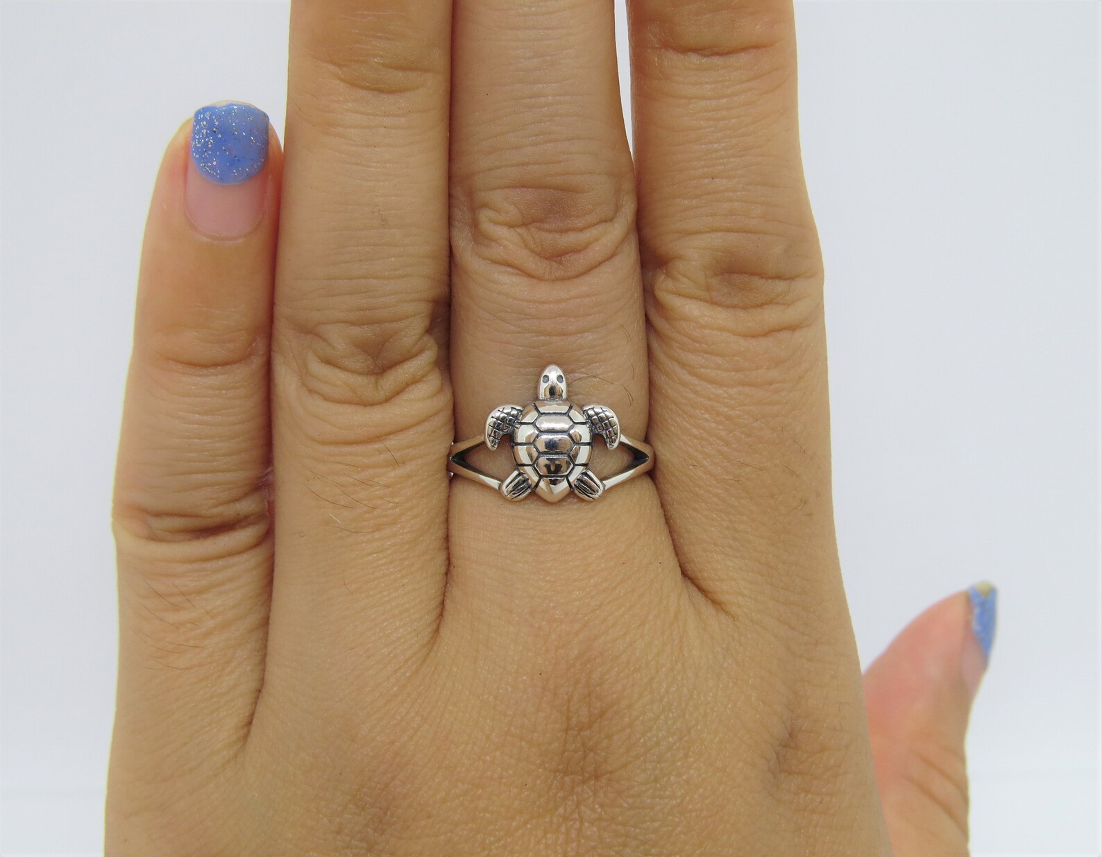 Vintage Sterling Silver Turtle Ring Size 6 - Etsy
