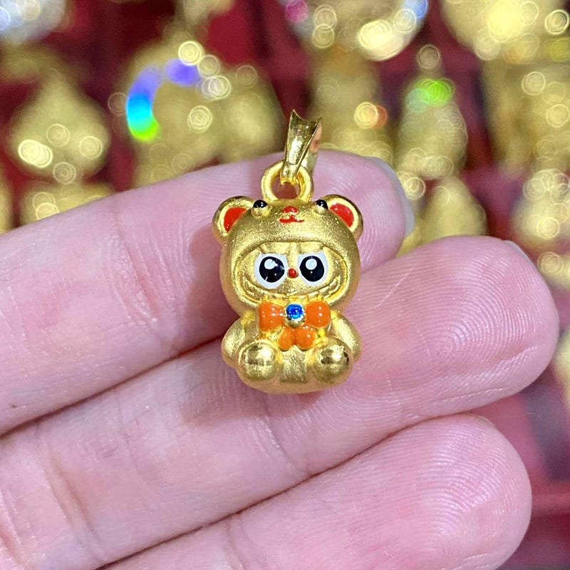 24k Gold Labubu - Etsy