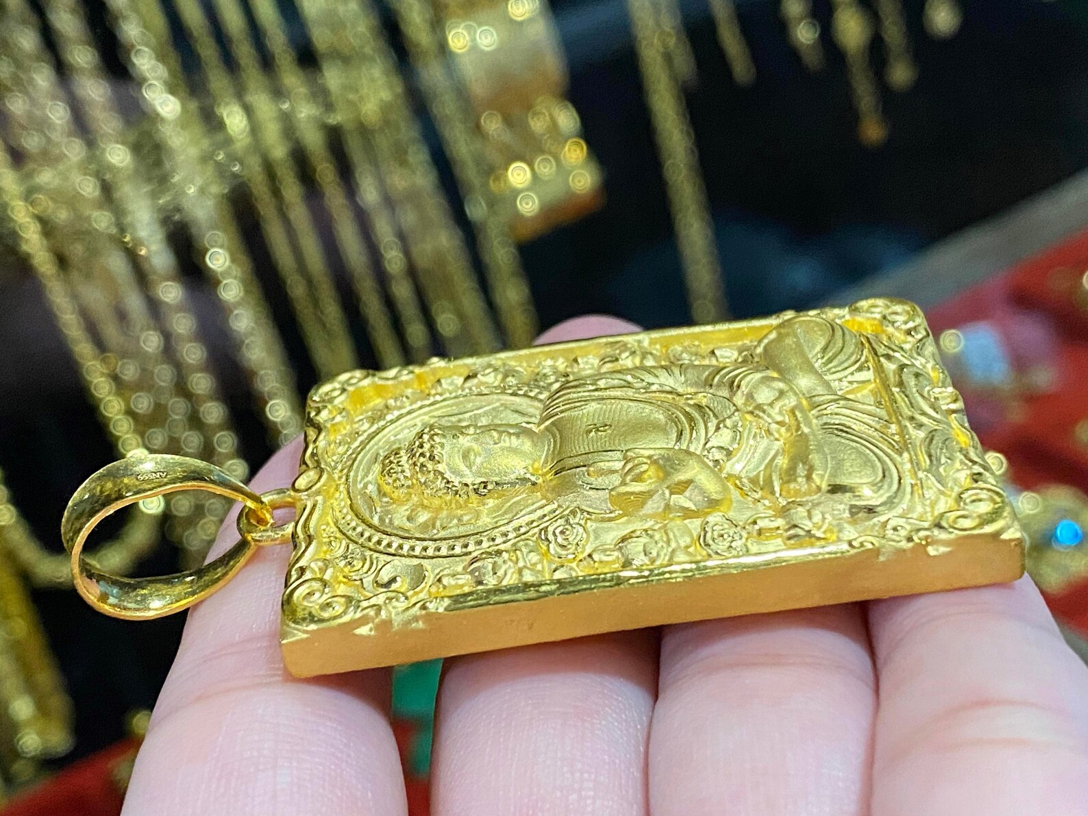 Vintage 24K Pure Gold Buddha Pendant - Buddhism Jewelry. - Etsy