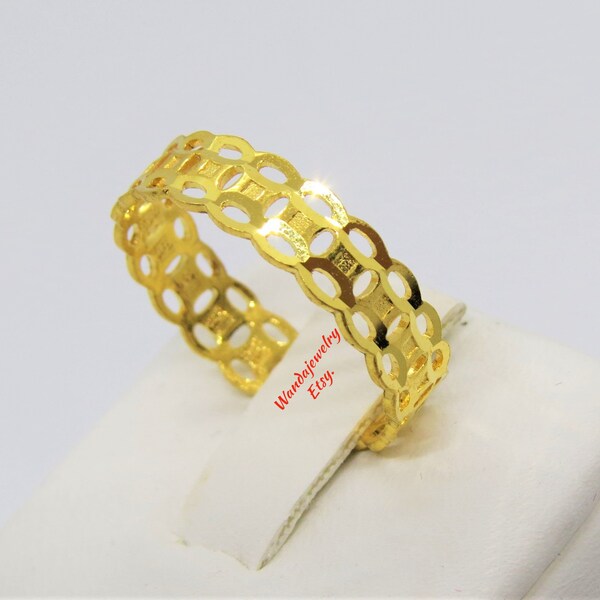 24k Gold Ring - Etsy