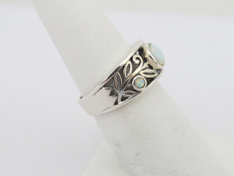 Vintage Sterling Silver Fire Opal Filigree Ring Size 9 - Etsy