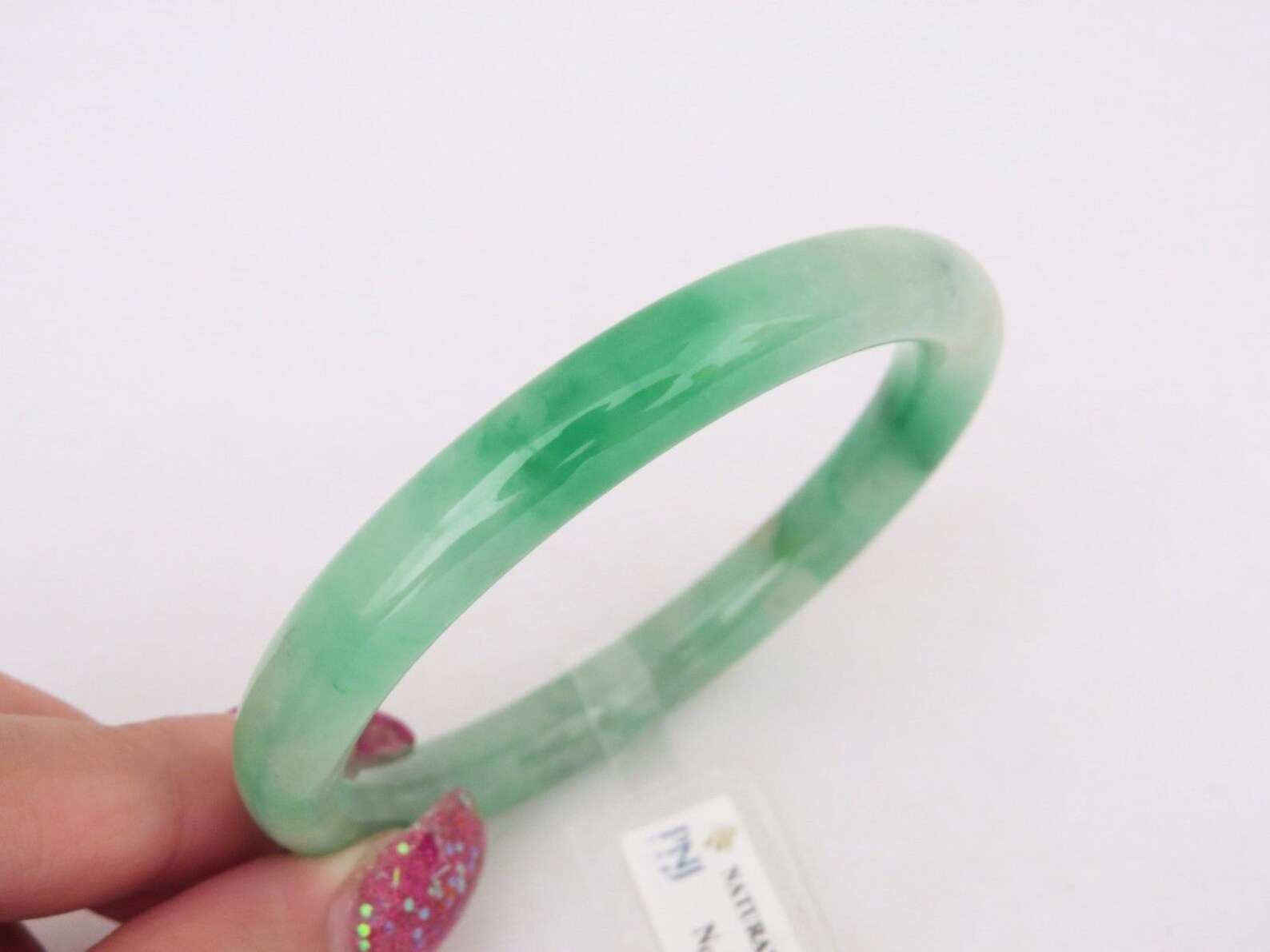 Vintage Translucent Natural Green Jadeite Jade Bangle Bracelet - Etsy