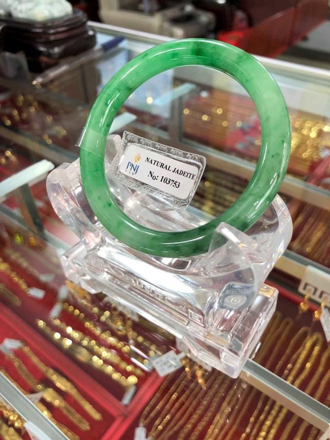 Translucent Natural Green White Jadeite Jade Vintage Bangle - Etsy