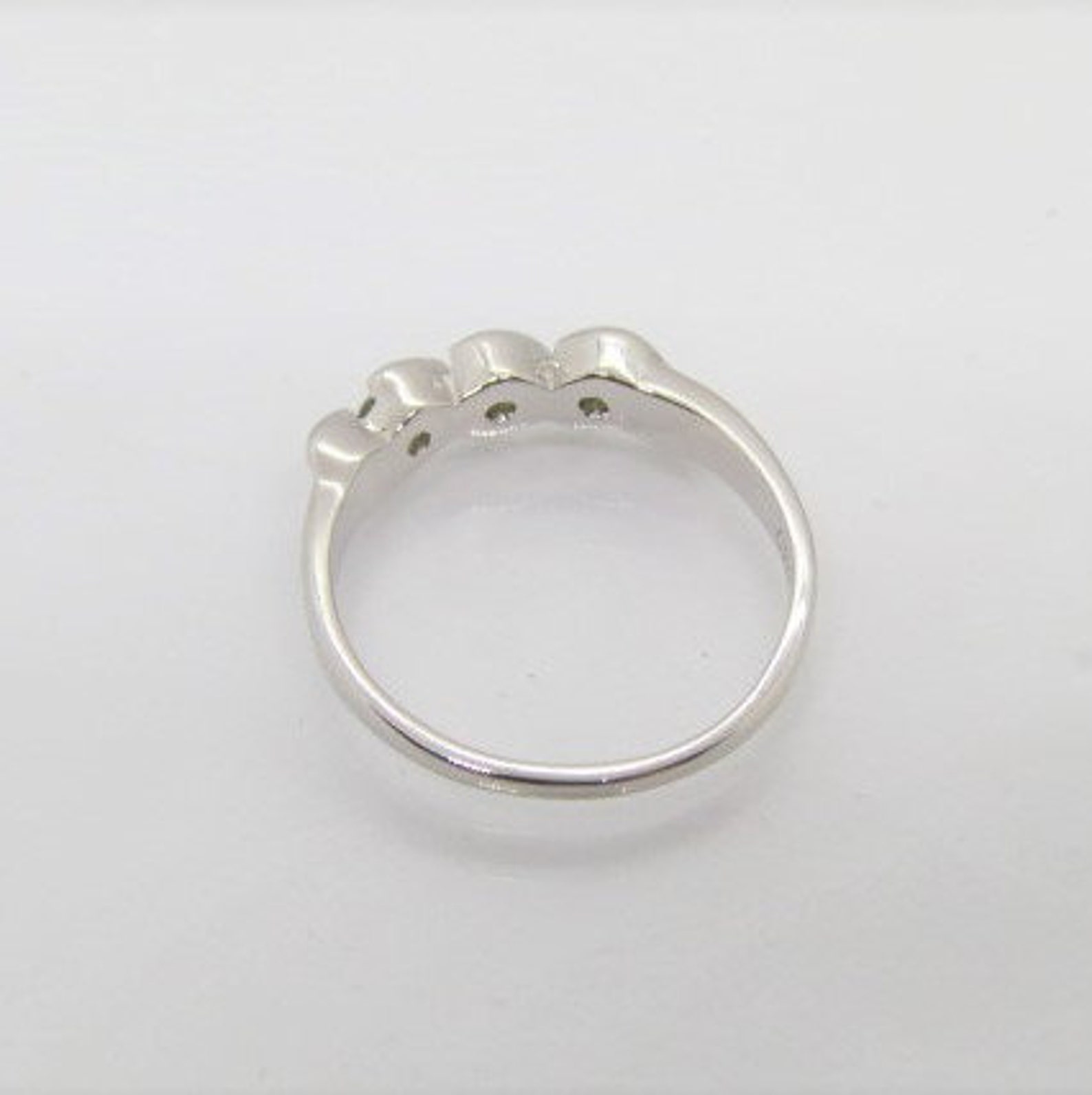 Vintage Sterling Silver Peridot Band Ring Size 3,4 - Etsy