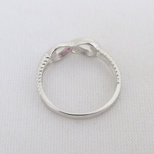 Vintage Sterling Silver Ruby Infinity Knot Ring Size 7 - Etsy