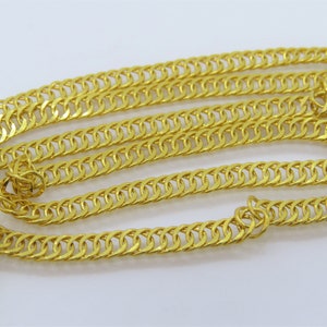 Vintage 24K 980 Solid Gold Cuban Link Chain Necklace 18.5'' - Etsy