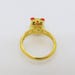 Vintage 24K 999 Gold 3D Red Enamel Rat Ring Size 6,7 - Etsy