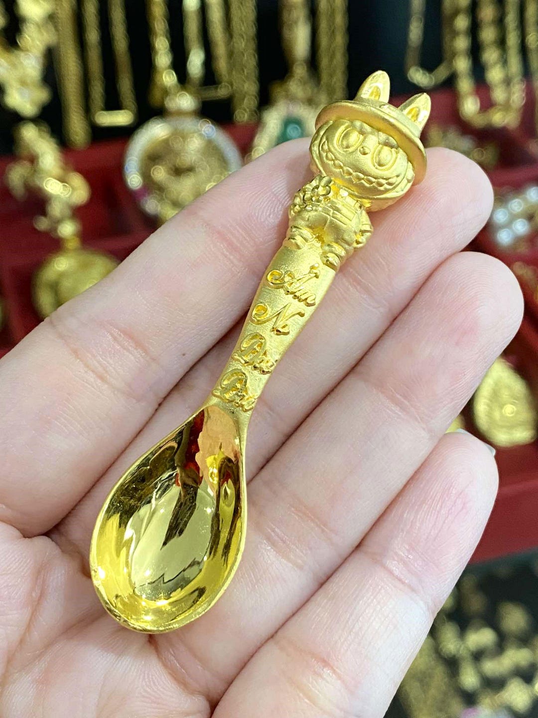 Vintage 24K 9999 Yellow Gold Spoon. - Etsy