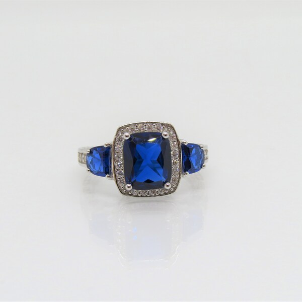 Faux Blue Topaz Ring - Etsy