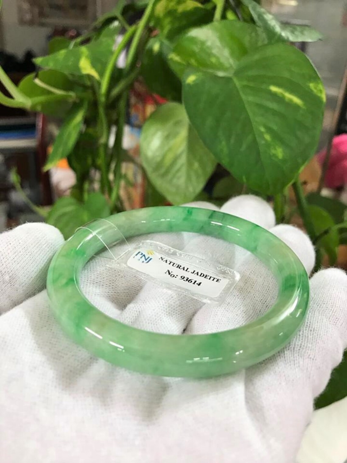 Vintage Translucent Natural Floral Green White Jadeite Jade - Etsy