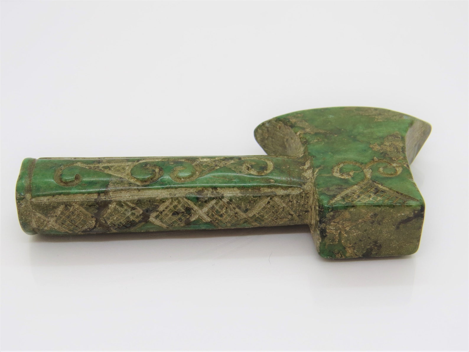 Antique Vintage Natural Green Jade Carved Ancient Dagger | Etsy