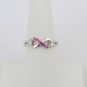 Vintage Sterling Silver Ruby Infinity Knot Ring Size 7 - Etsy