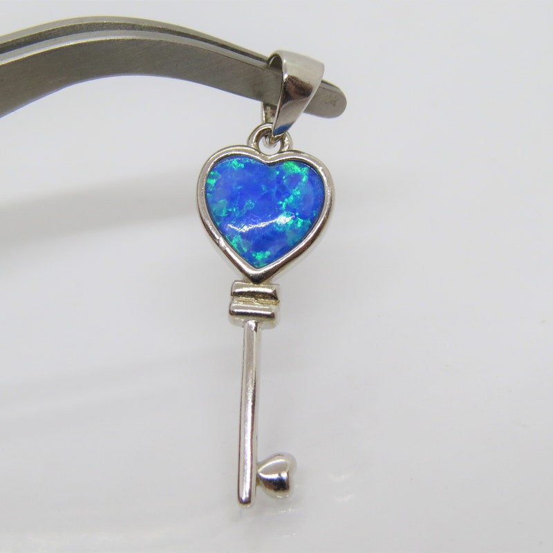 Heart Key Pendant - Etsy