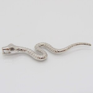 Vintage Sterling Silver Snake Carved Charm Pendant - Etsy