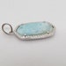 Vintage Sterling Silver Natural Larimar Coffing Pendant - Etsy