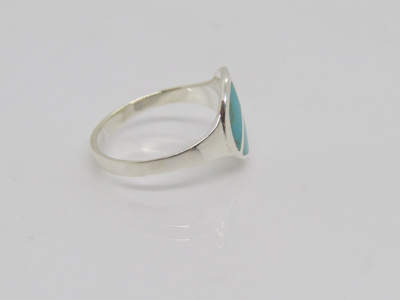 Vintage Sterling Silver Turquoise Peace Sign Ring Size 6 - Etsy