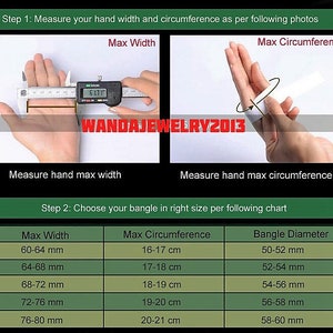 Vintage Translucent Natural Green Jadeite Jade Bangle Bracelet 59.2MM ...