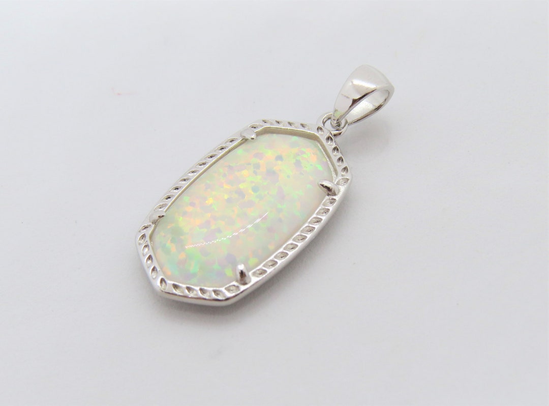 Vintage Sterling Silver Fire Opal Coffing Pendant - Etsy