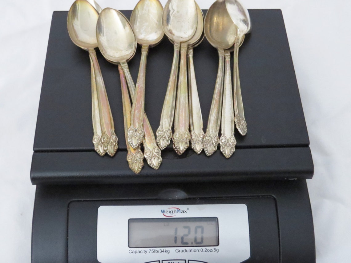 Set of 13 Vintage Lunt Sterling Silver Spoons 5 6/8'' - Etsy