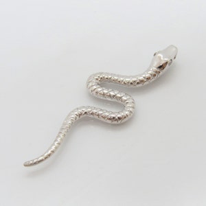 Vintage Sterling Silver Snake Carved Charm Pendant - Etsy