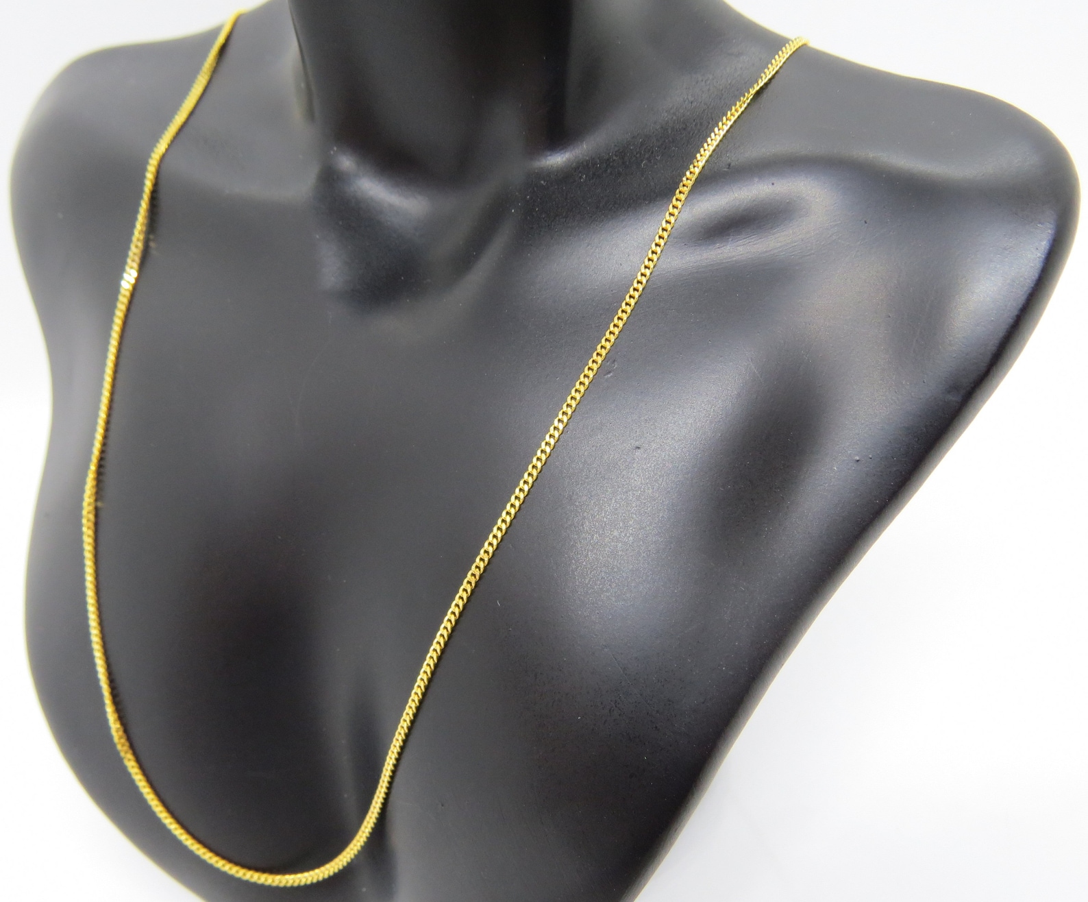 Vintage 18K Yellow Gold Cuban Link Chain Necklace 18'' - Etsy
