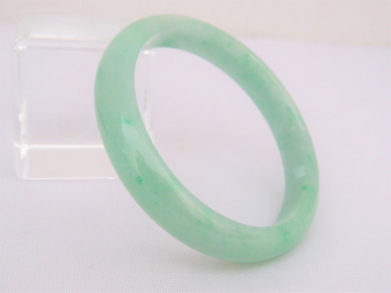 Translucent Natural Green Jadeite Jade Vintage Bangle Bracelet - Etsy