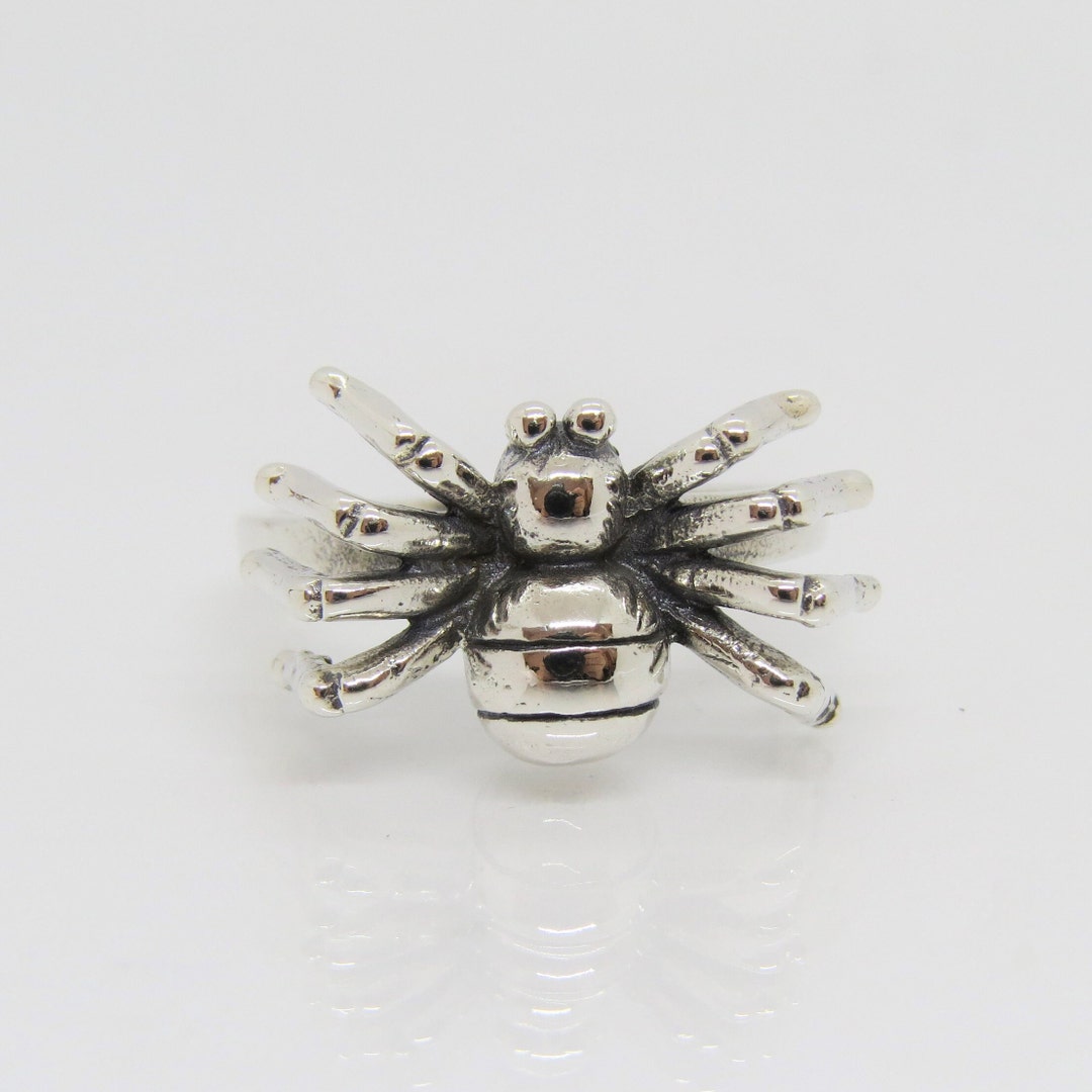 Vintage Sterling Silver Spider Ring Size 8 - Etsy