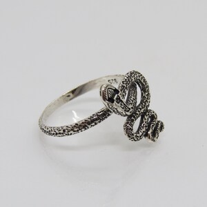 Vintage Sterling Silver Snake Ring Size 7 - Etsy