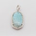 Vintage Sterling Silver Natural Larimar Coffing Pendant - Etsy