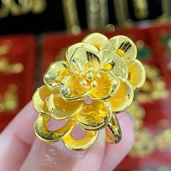 24k Gold Ring - Etsy