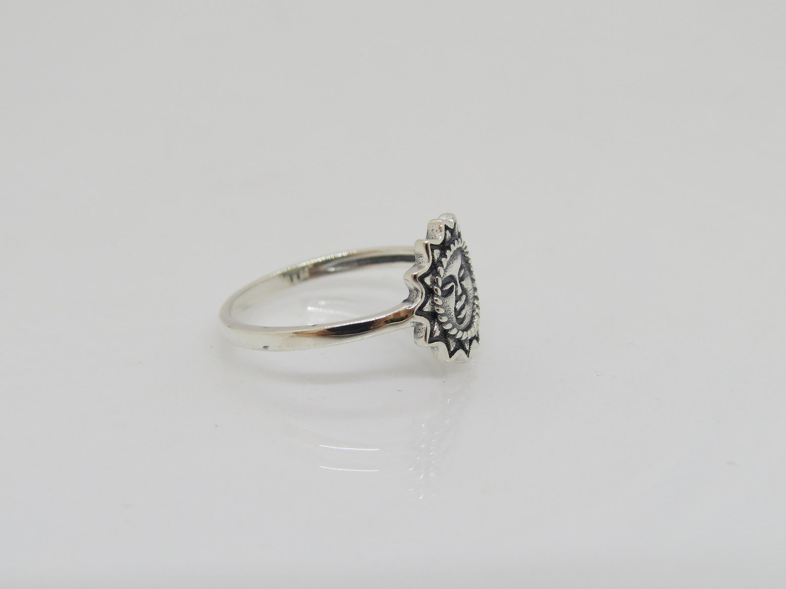Vintage Sterling Silver Sun Ring Size 7 - Etsy