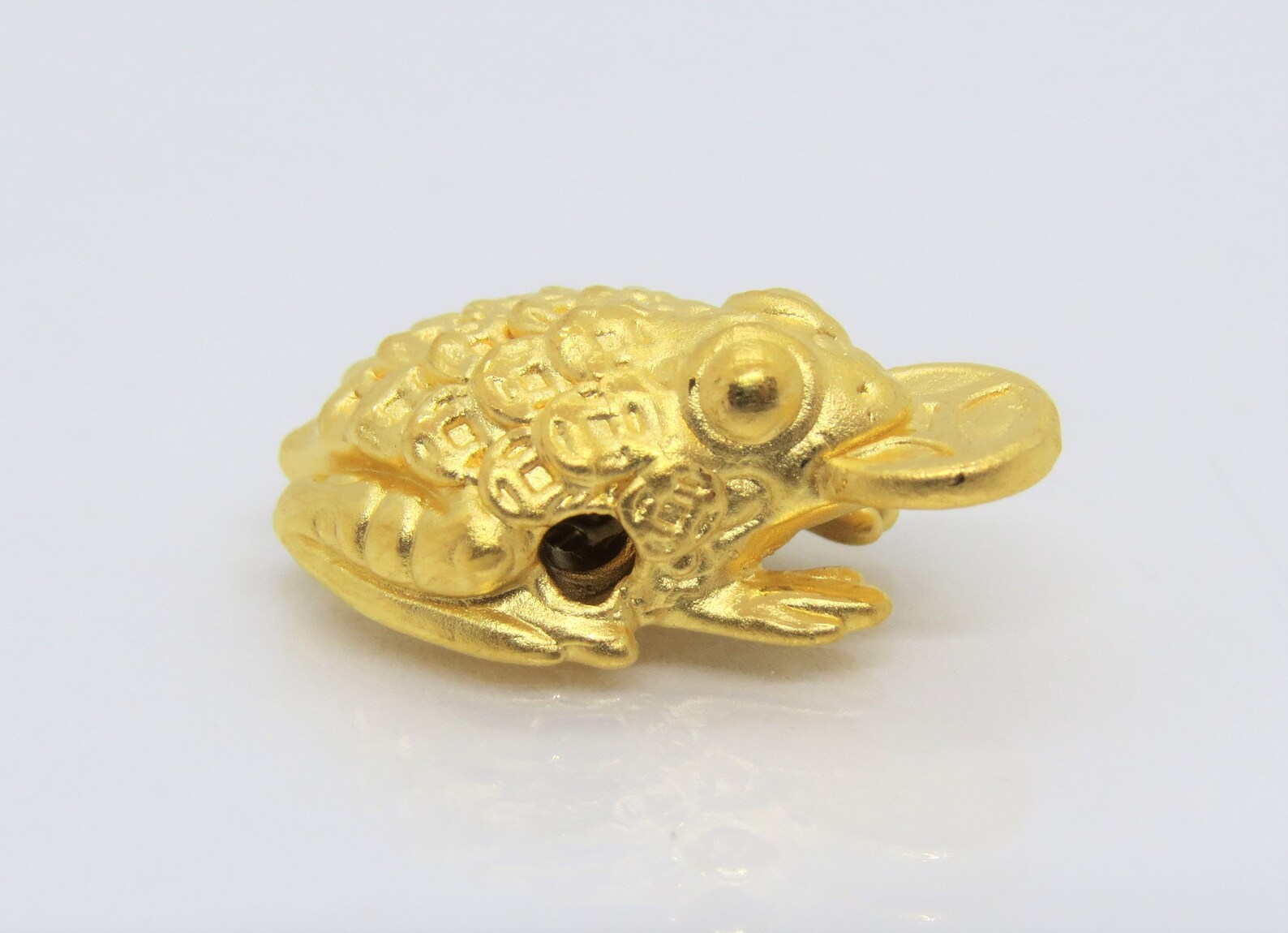 Vintage Pure 24K 9999 Gold Frog Money Coin Charm Bead Pendant - Etsy