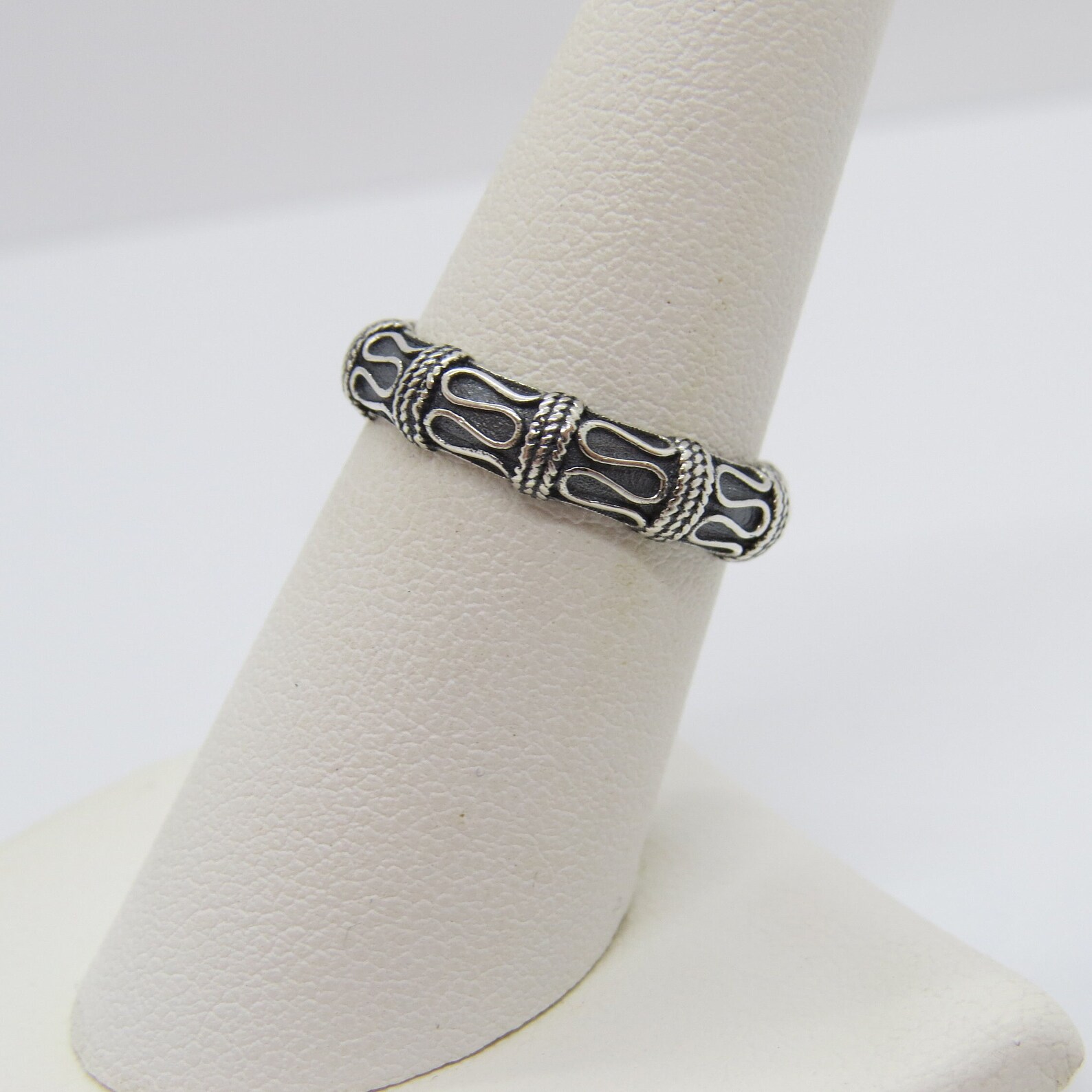Vintage Bali Sterling Silver Band Ring Size 7 - Etsy