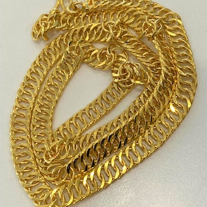 24K Gold 16 Miami Cuban Link Chain Necklace in 4mm Authentic Gold Chunky Gold Chain 24K Miami Cuban Link Etsy