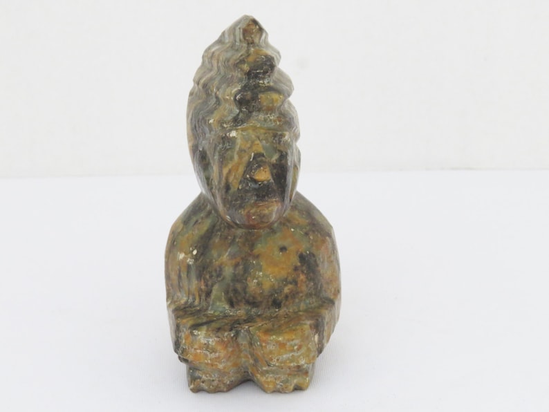 Vintage Old JADE Carved Mayan Aztec Man Figure Statue | Etsy